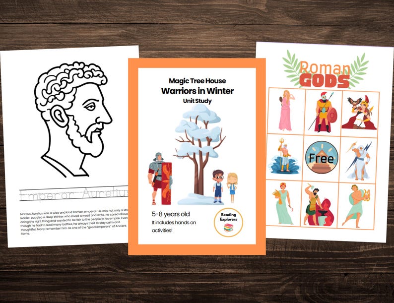 Ancient Rome Unit Study | Magic Tree House | Warriors in Winter | 5-8 ...