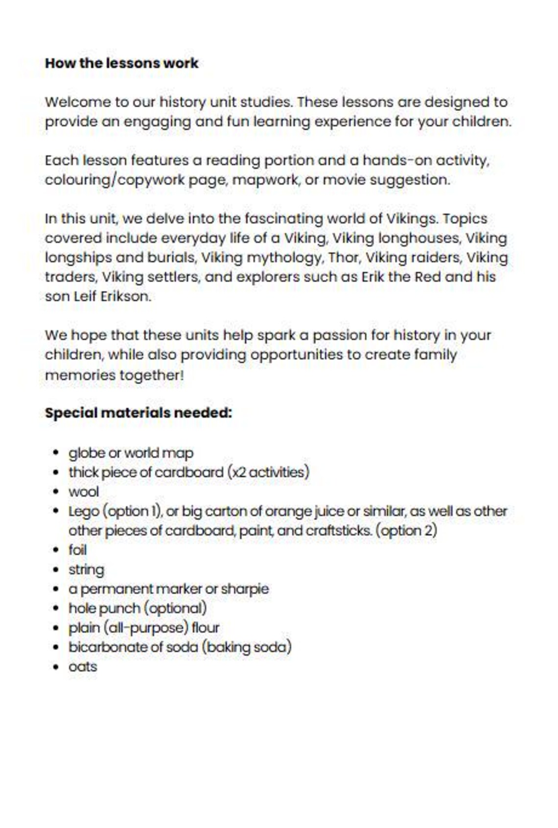 Vikings | Middle Ages | History Unit Study | 6-12 Years Old | Family ...