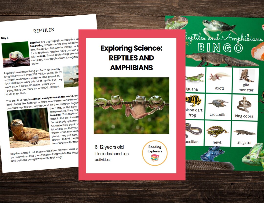 Reptiles and Amphibians | Science Unit Study | 6-12 Years Old | Reading ...