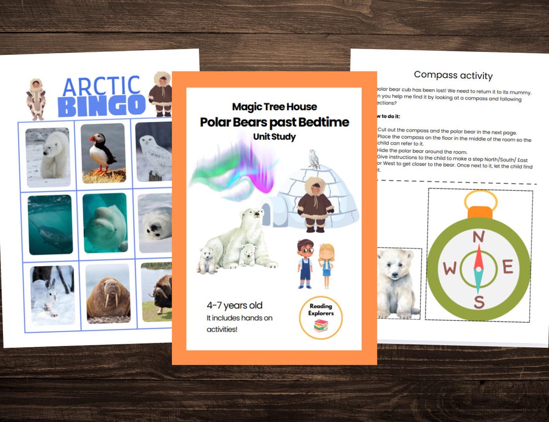 Arctic Unit Study | Magic Tree House | Polar Bears Past Bedtime | 4-7 ...