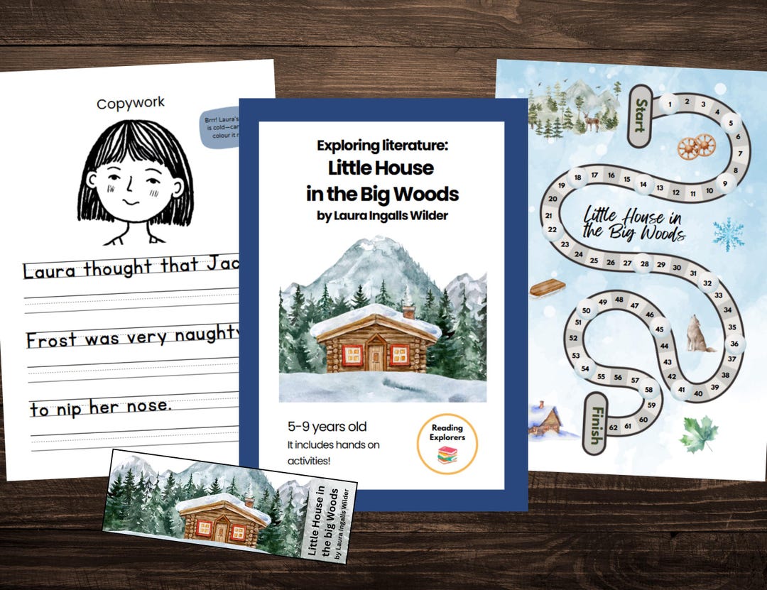 Little House in the Big Woods Literature Guide: Book Study & Activities ...