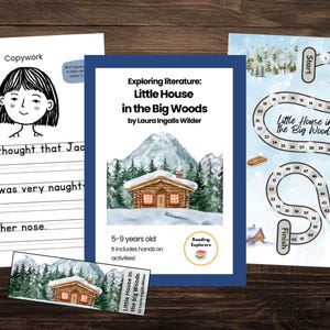 Little House in the Big Woods Literature Guide: Book Study & Activities ...