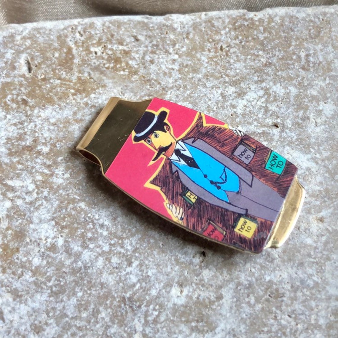 Vintage Money Clip Vintage Coat Full of Contraband Money Clip - Etsy