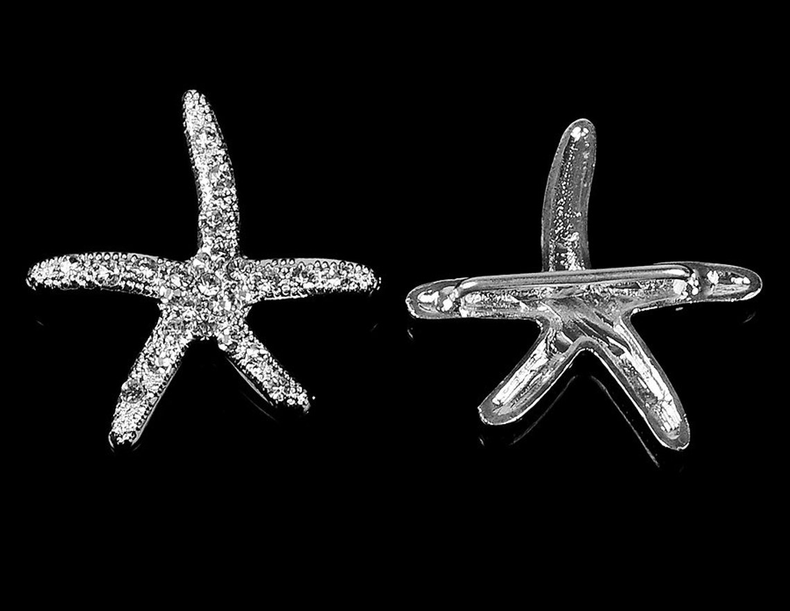 Starfish Rhinestone Buckles Wholesale Buckles Crystal Sliders | Etsy