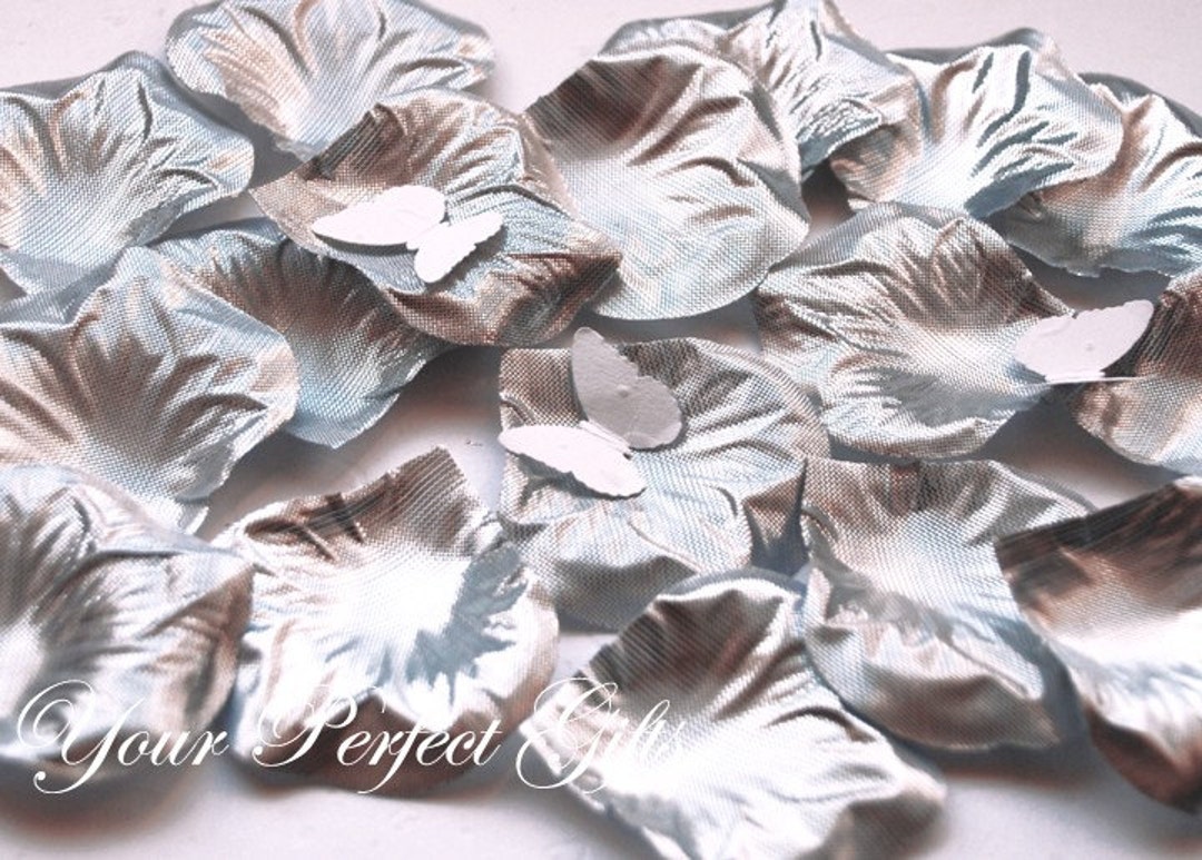 5000 Pcs Silver Silk Rose Petals Wedding Floer Favor Decoration RP029 ...