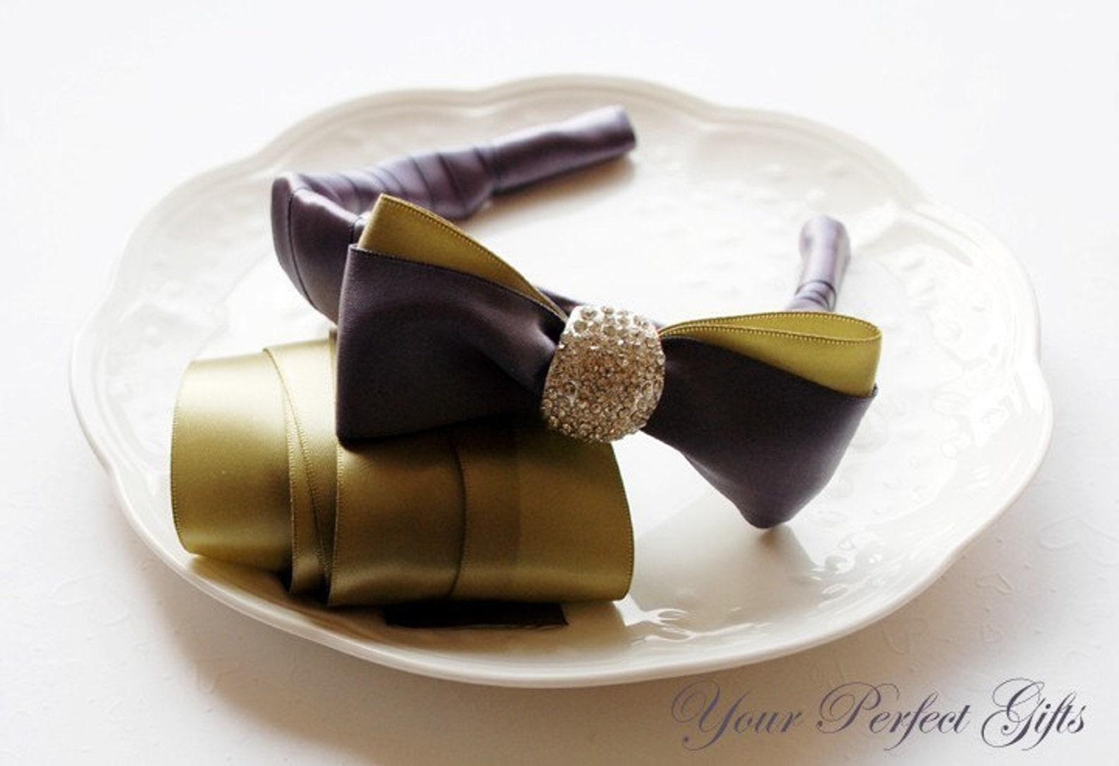 Rhinestone Buckle Crystal Slider ARCH Silver Wedding - Etsy