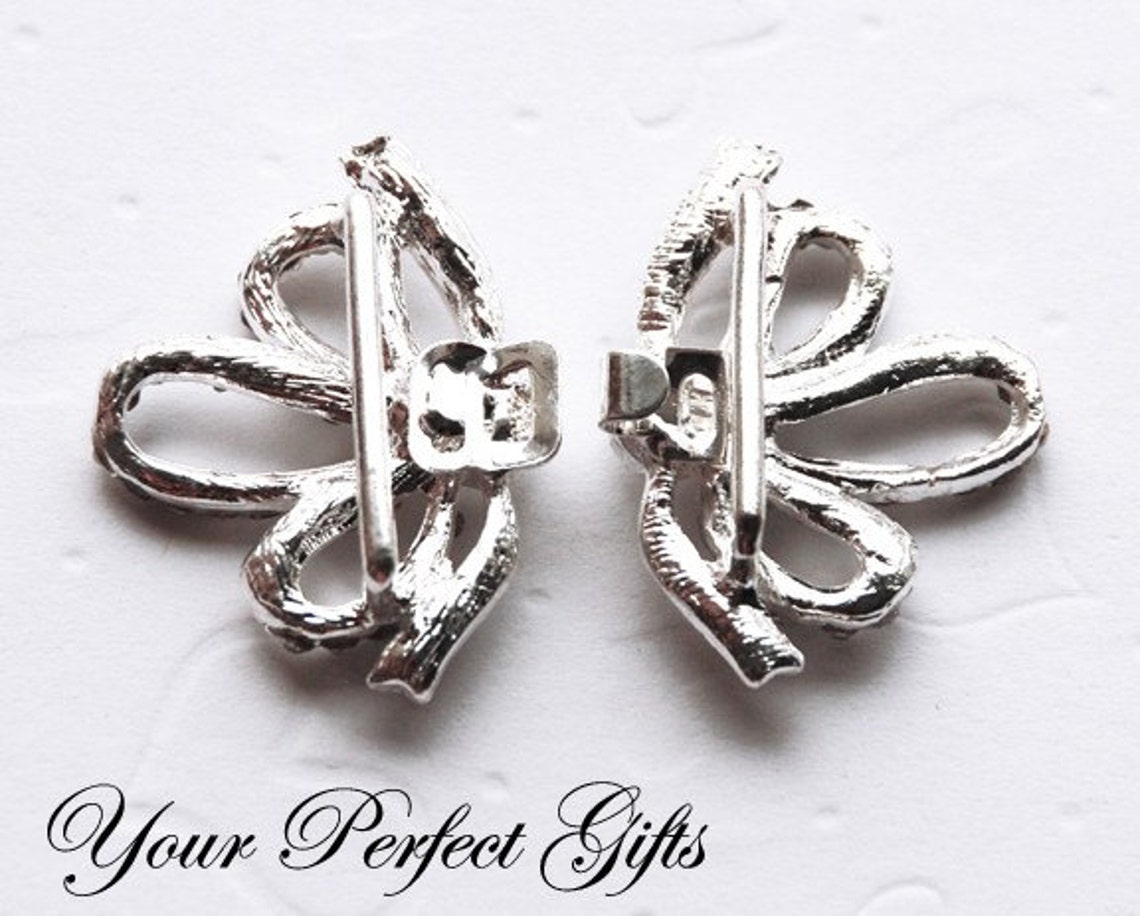 Rhinestone Buckle Crystal Slider Closure Clasp Button Bridal - Etsy