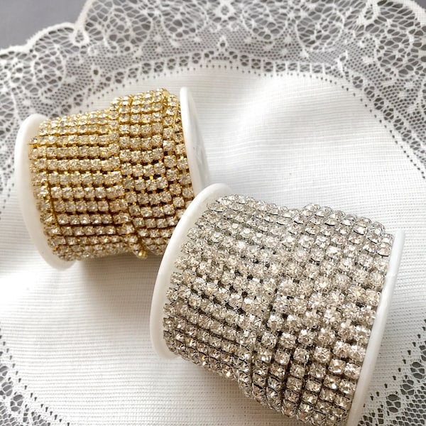 Rhinestone Chain - Etsy