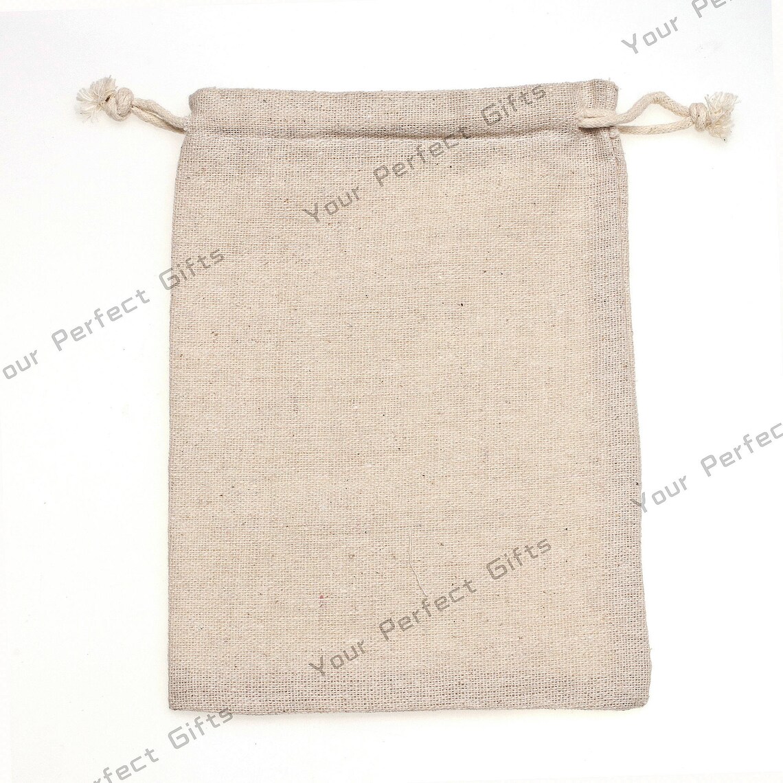 50 Pcs Wedding Hessian Burlap Jute Favor Gift Bags Drawstring Pouch ...