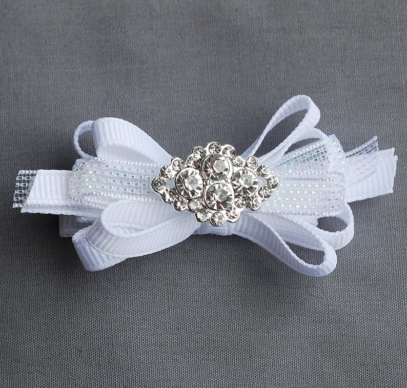 5 Rhinestone Buttons Diamond Square Diamante Crystal Flower Comb ...