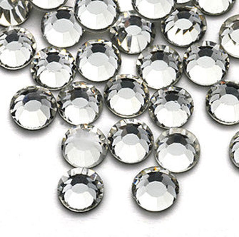 1000 Pcs Acrylic Round Faceted Flat Back Rhinestone 5mm Bling - Etsy