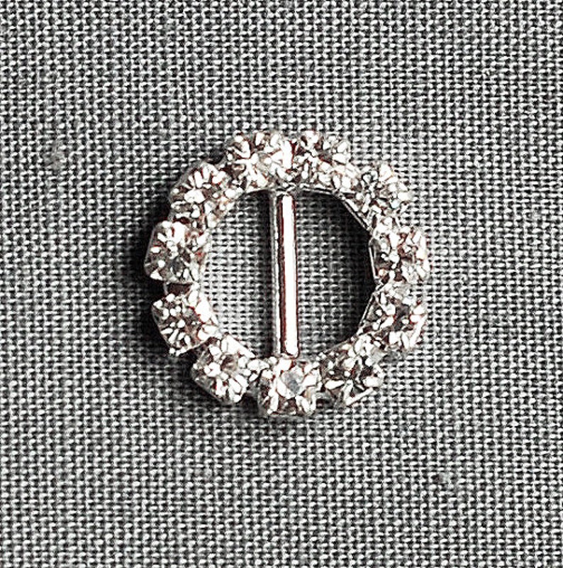 Rhinestone Buckles Wholesale Buckles Crystal Sliders Silver - Etsy