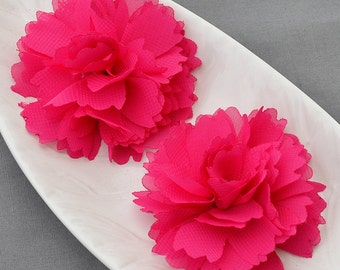 Pink Chiffon Flower - Etsy