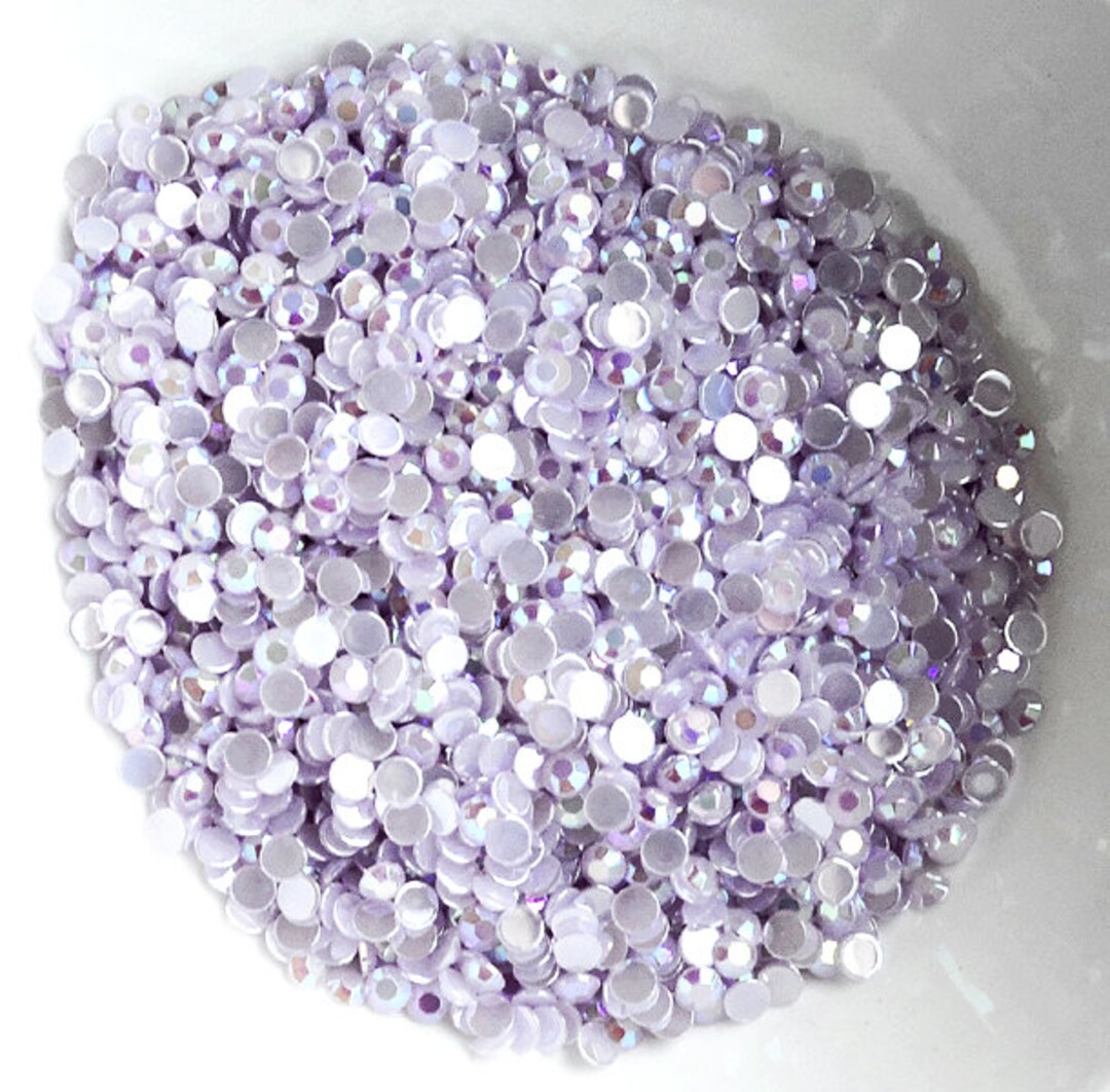 1000 Light Lavender Purple AB Resin Rhinestone Cabochon SS6 2mm FREE ...