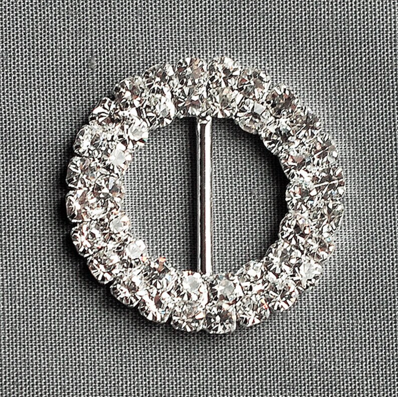 Rhinestone Buckles Wholesale Buckles Crystal Sliders Silver - Etsy