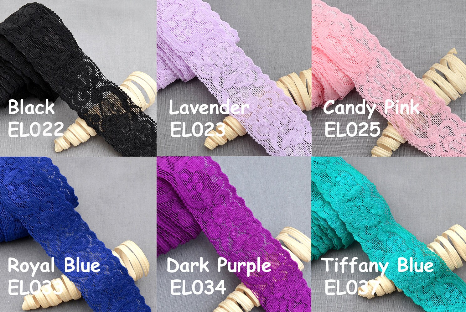 25 Yards Elastic Lace 1.5" Stretch Lace Elastic Lace Trim Elastic ...