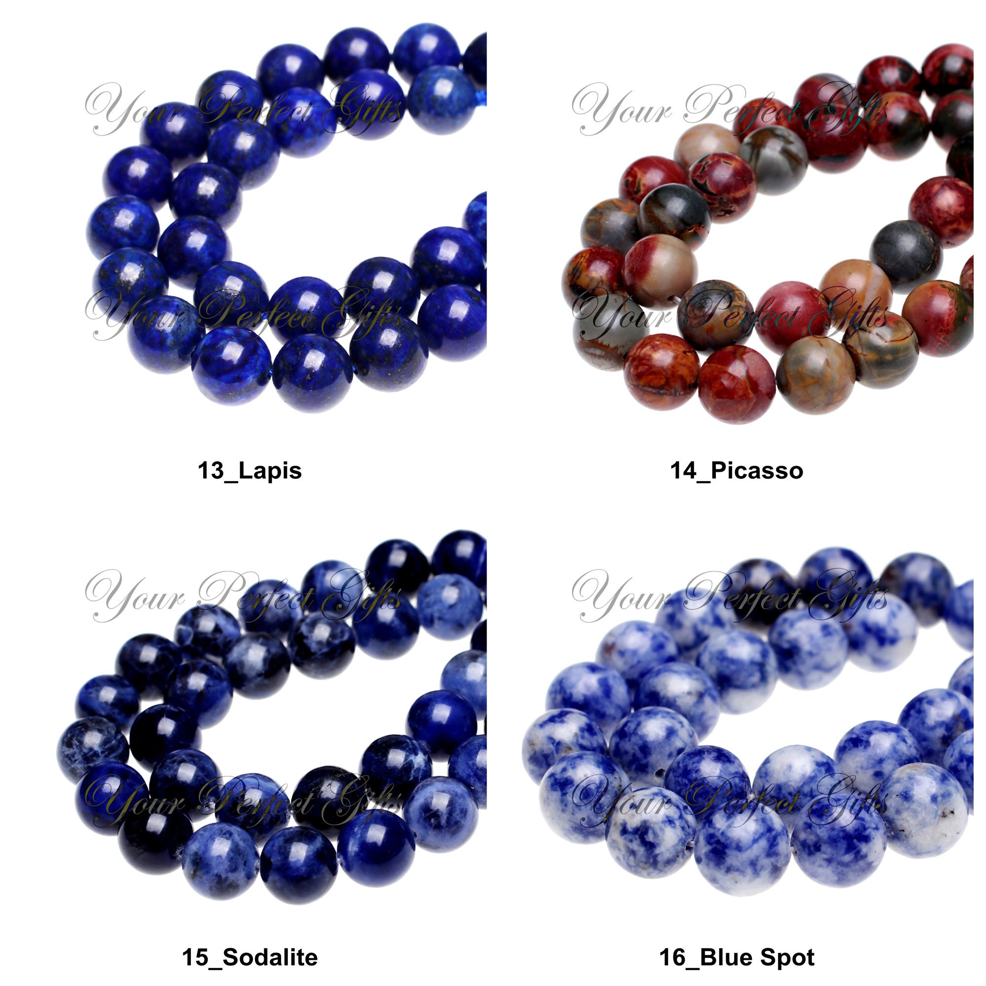 Wholesale Lot 12mm Natural Gemstone Round Beads 16 Inch Strand | Etsy