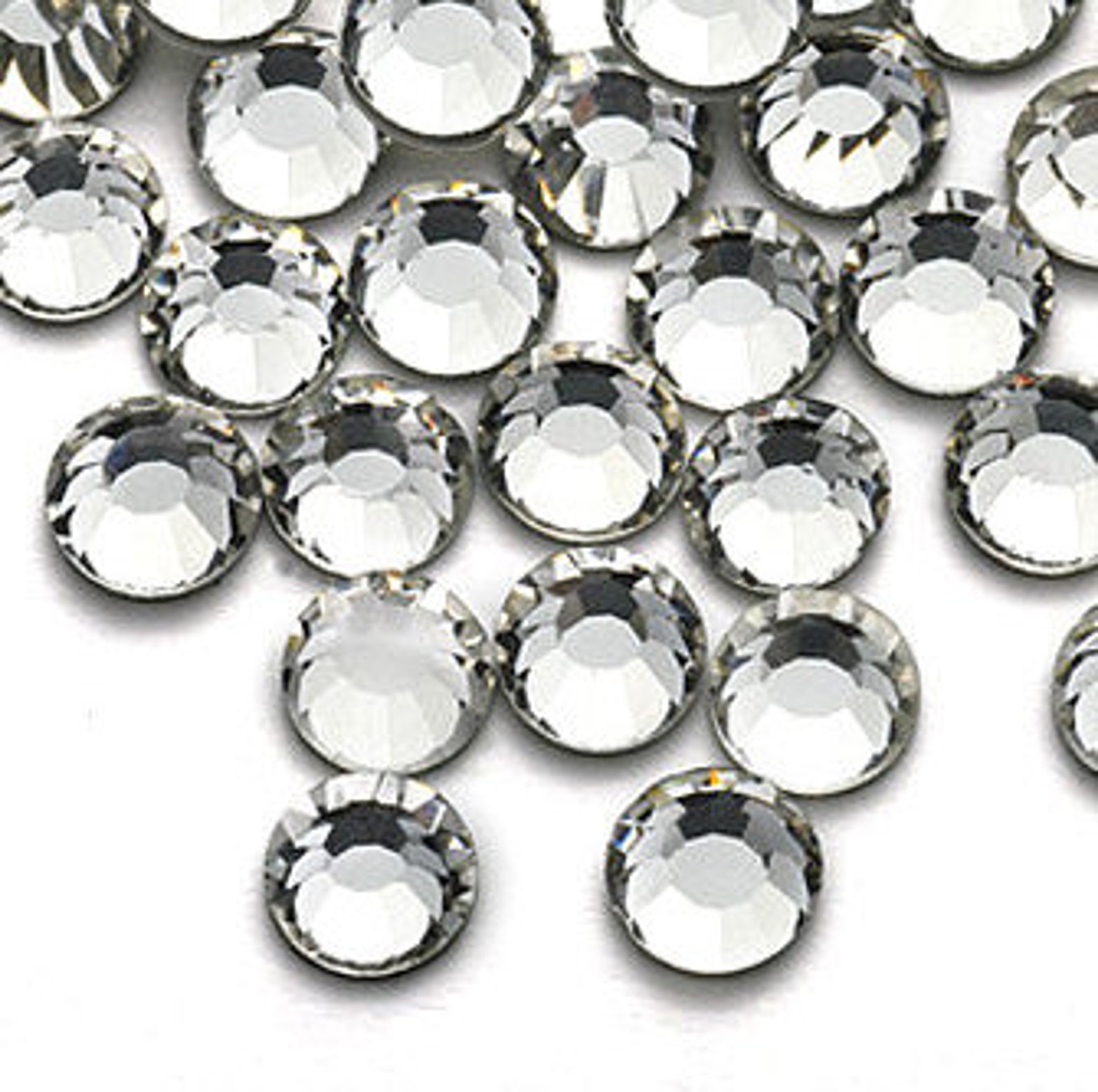 1000 Acrylic Round Faceted Flat Back Rhinestone Gem 2mm Clear - Etsy