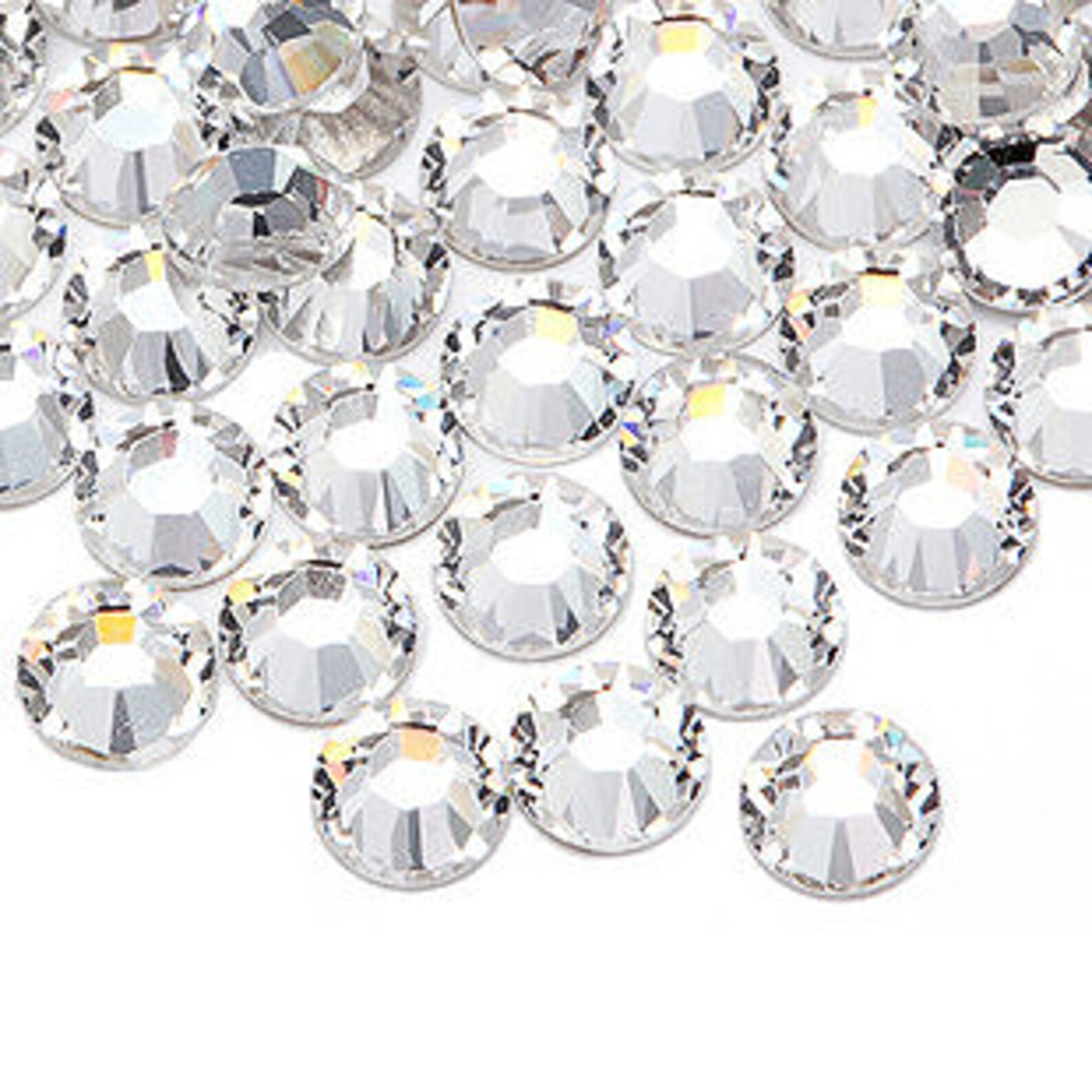 1000 Acrylic Round Faceted Flat Back Rhinestone Gem 2mm Clear - Etsy
