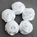 5 Pcs Silk Rolled Rose Flower Rolled Rosette Satin Rolled Rose Flower ...
