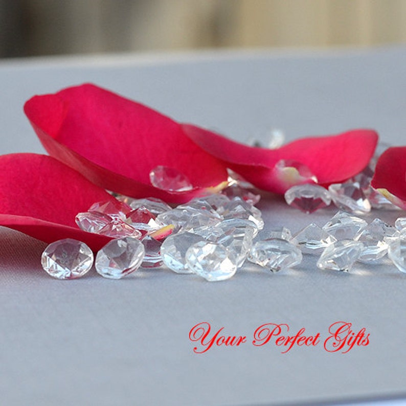 2000 Pcs 8 Mm 2 Carat Clear Acrylic Diamond Confetti Crystal Wedding ...