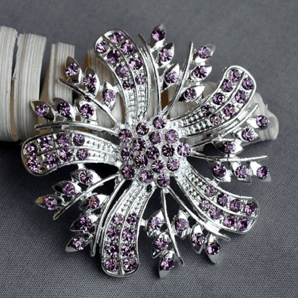 Purple Brooch - Etsy