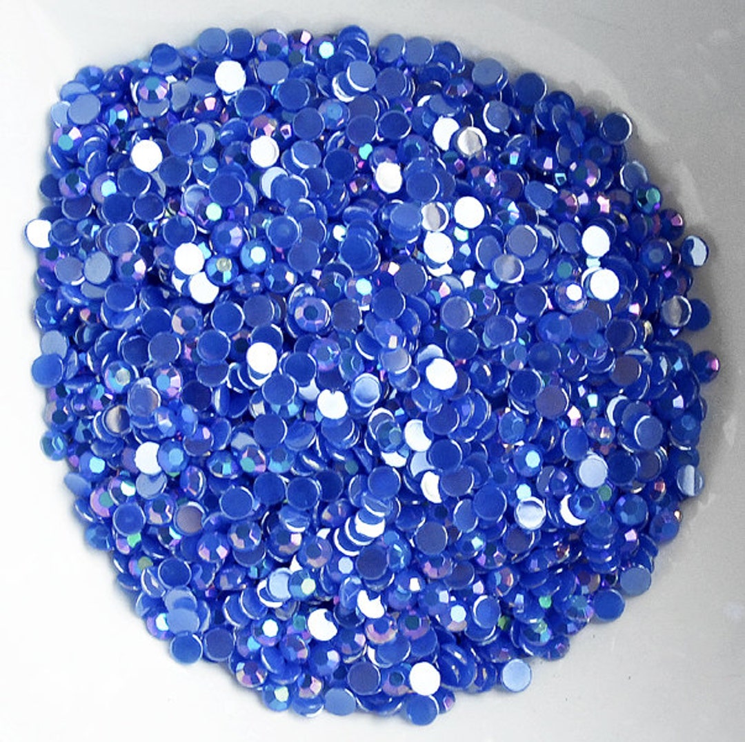 500 Royal Dark Blue AB Resin Rhinestone Cabochon SS20 5mm FREE Shipping ...