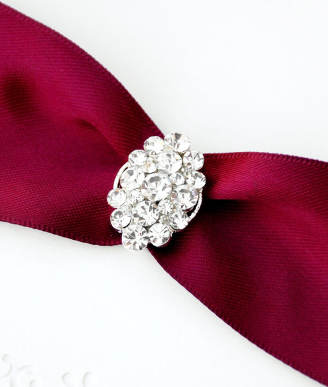 Rhinestone Buckle Wholesale Buckle Crystal Slider Silver - Etsy