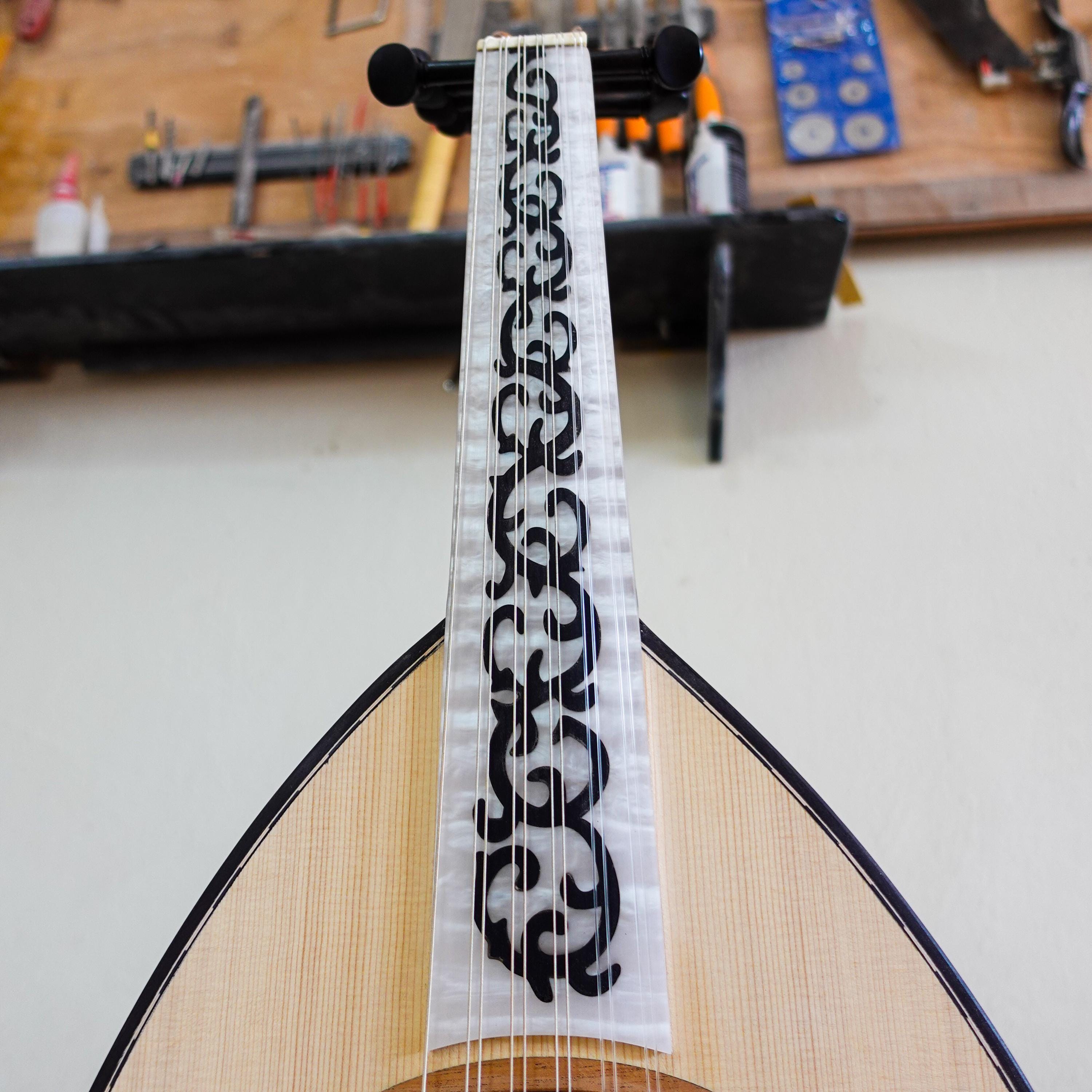 Standing Arabic Oud | Unique Sloped Bowl Design | Ebony Body With ...