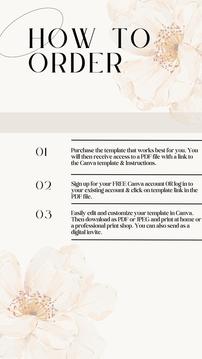 Classic & Clean Wedding Invitation, Instant Download, Printable Invite ...