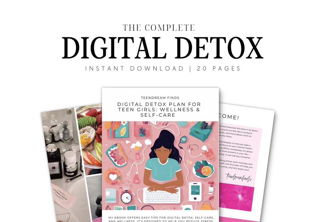 Digital Detox Journal for Teens, Screen-free Challenge, Mindfulness ...