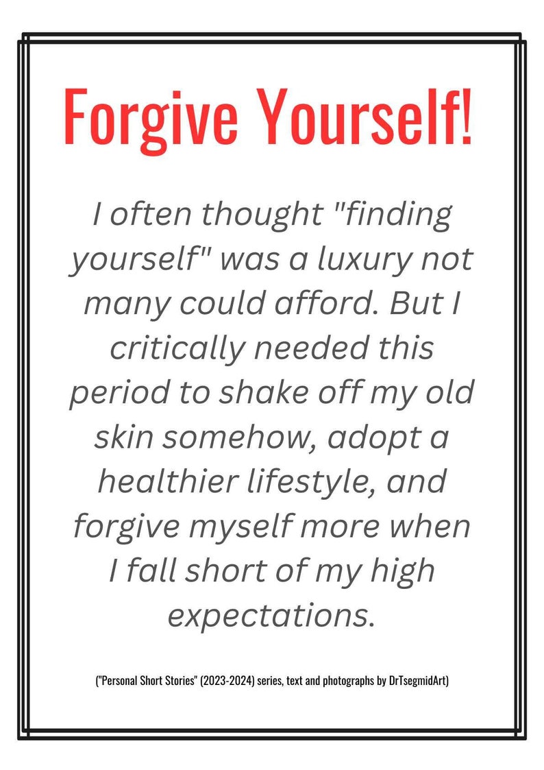 Forgive Yourself - Digital Poster- Print Size 50 Cm X 70 Cm - Dr ...