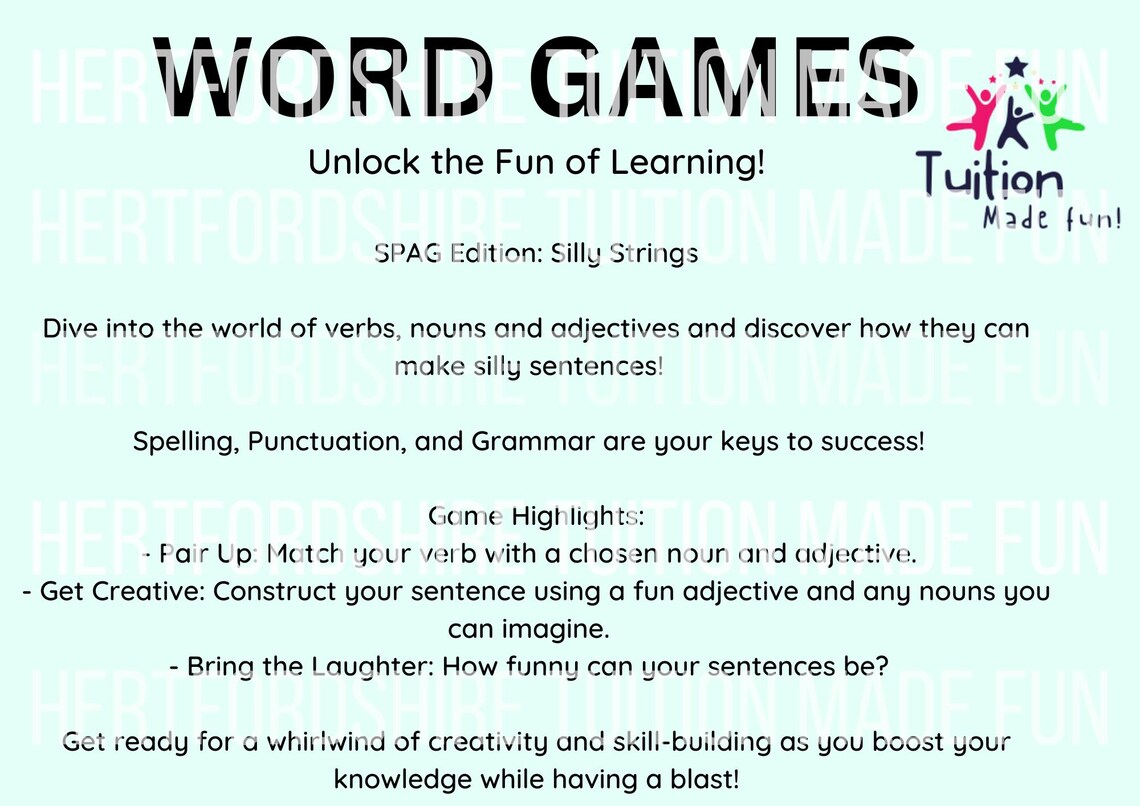 Silly Strings - Gaming Edition, Learning Game for Children, Sentences ...