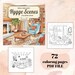 72 Hygge Place Coloring, Cozy Moments Coloring Pages, Bold and Easy ...