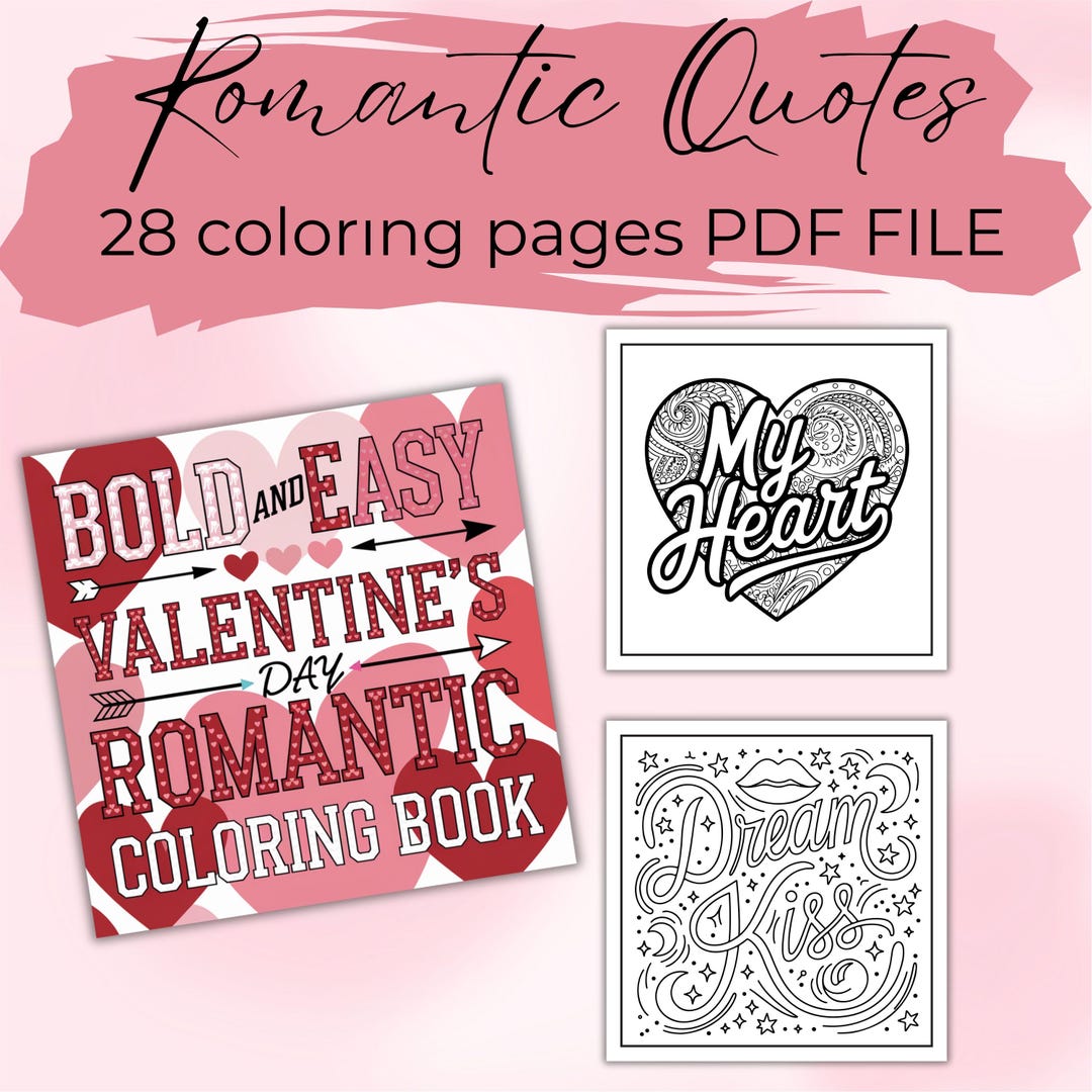 28 Valentine's Day Quotes Coloring Pages With Quotes, Cozy Valentine's ...