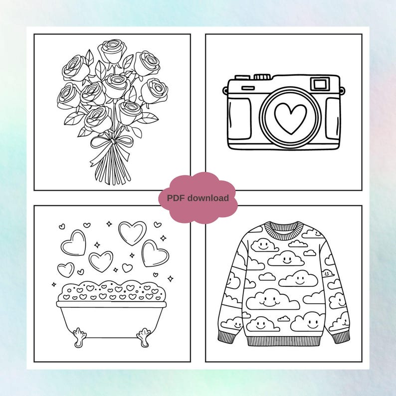 Cozy Girl Coloring Pages, Cozy & Cute: Bold and Easy, Designs for ...
