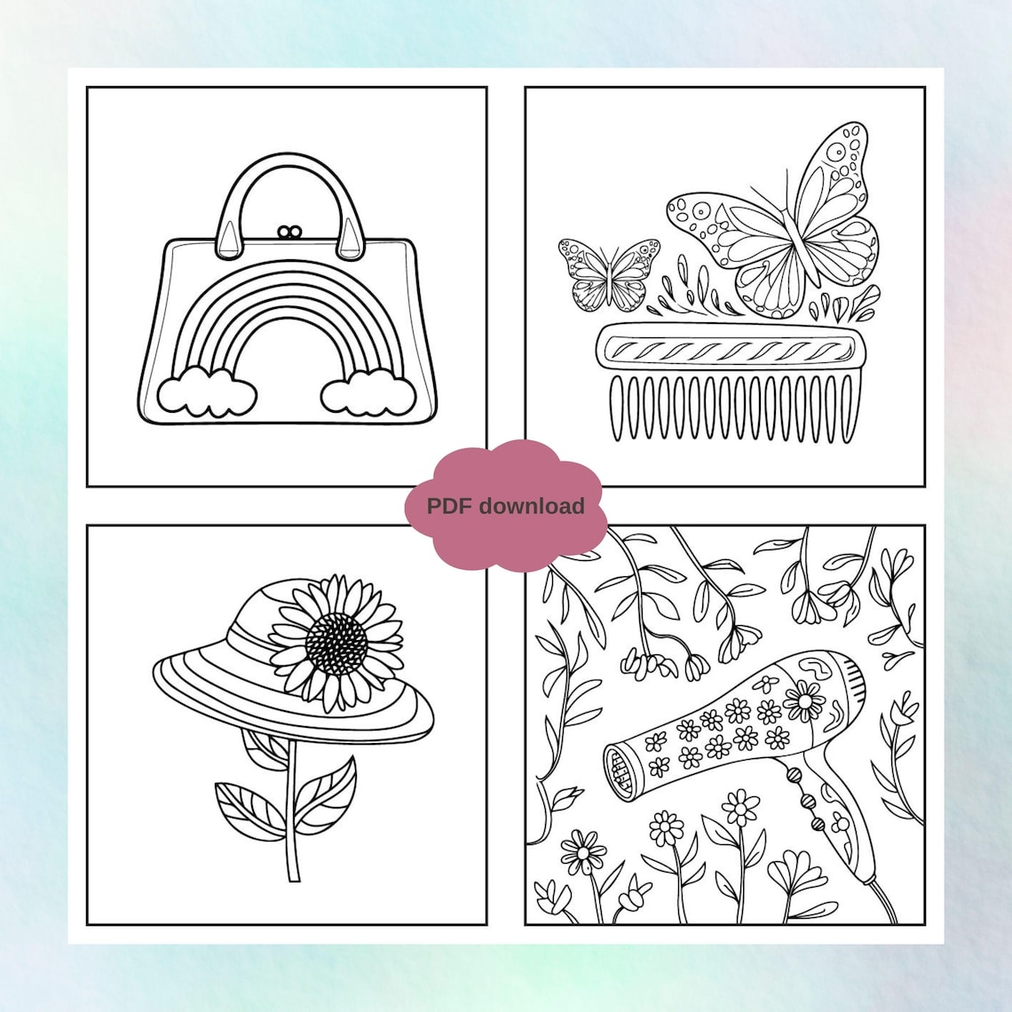 Cozy Girl Coloring Pages, Cozy & Cute: Bold and Easy, Designs for ...