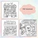 Little Shops:15 Super Cute Coloring Pages, Cuddly Shops, Charming Shops ...