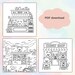 Little Shops:15 Super Cute Coloring Pages, Cuddly Shops, Charming Shops ...
