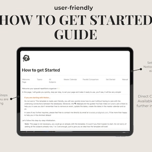 Spaced Repetition Notion Template Study Planner for Exams Student ...