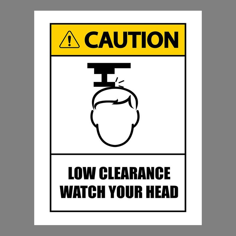 Watch Your Head Sign - Etsy