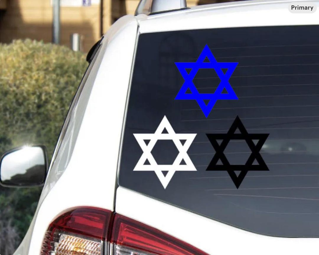 Star of David Israel Star Vinyl Sticker Window Car Van Truck Camper ...