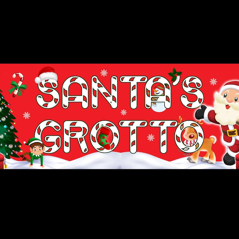 Santa's Grotto Sign - Etsy UK