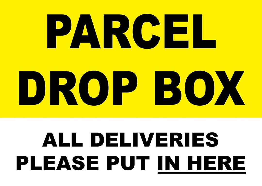 Courier Drop Box Couriers Deliveries - Parcel Drop Box Residential ...