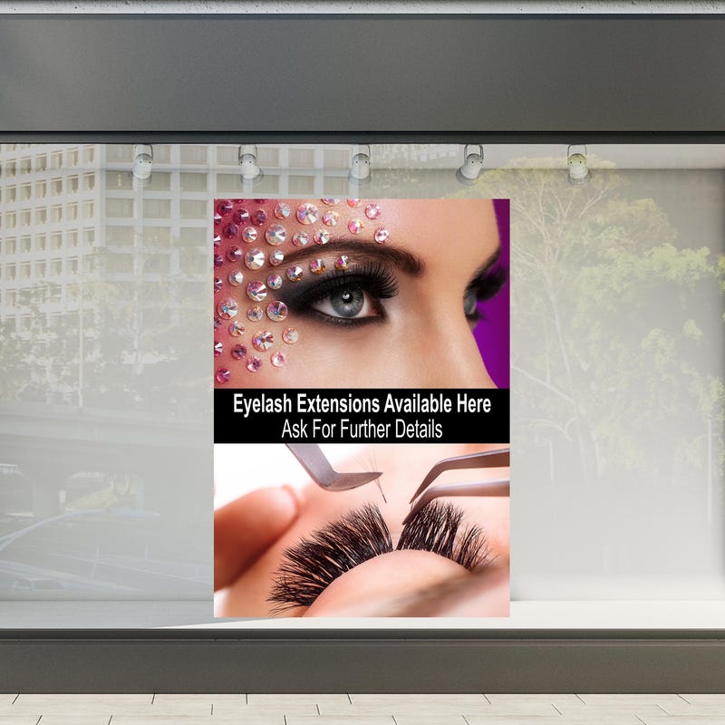 Eyelash Wall Decal - Etsy