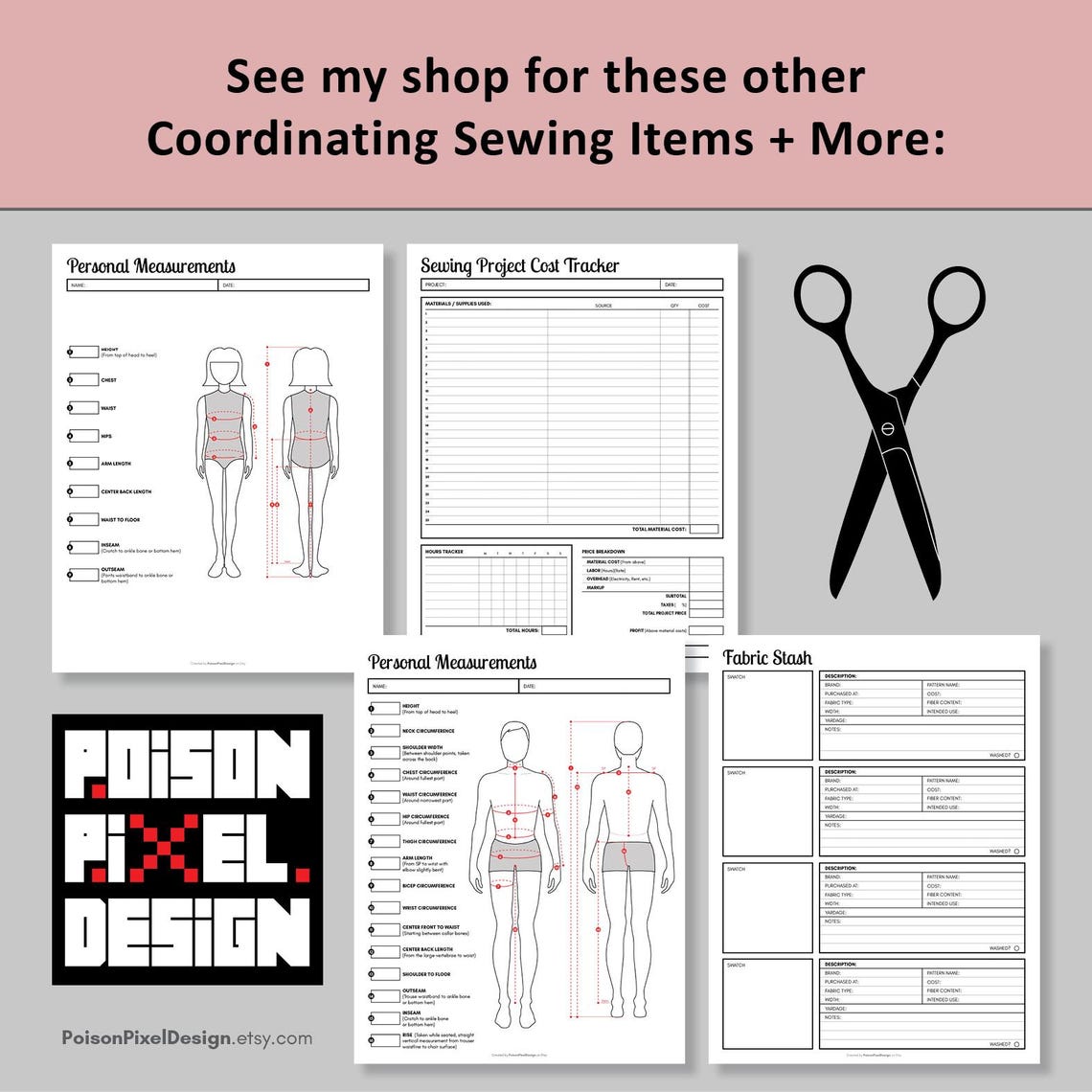 Printable Sewing Personal Measurements Sheet for Men | Body Measurement ...