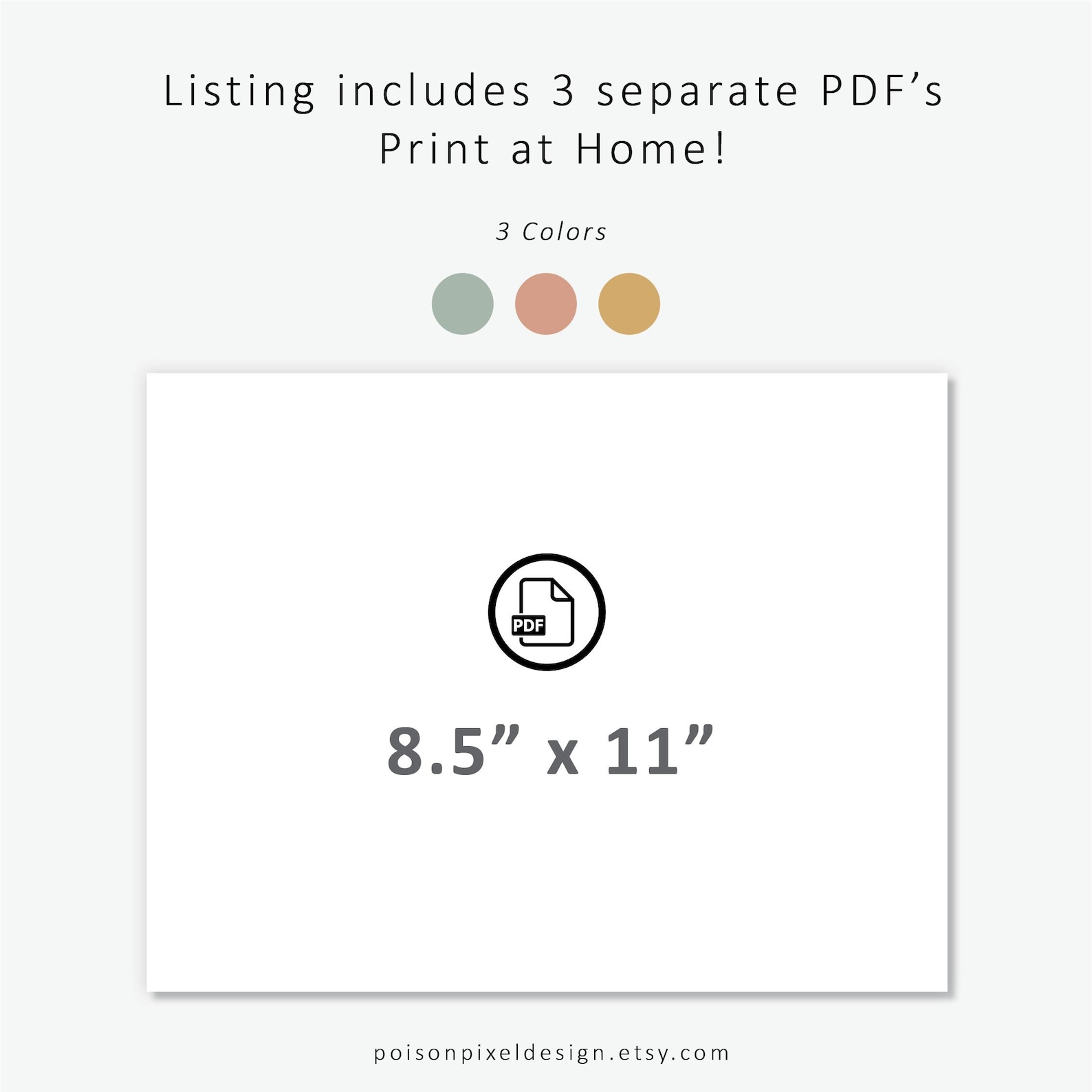 2026 Printable Bubble Calendar in 3 Colors, Letter-sized | Digital PDF ...