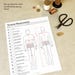 Printable Sewing Personal Measurements Sheet for Men | Body Measurement ...