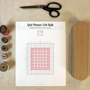 Printable Quilt Grid Planner for 8 Quilt Sizes | Quilt Graph Paper ...