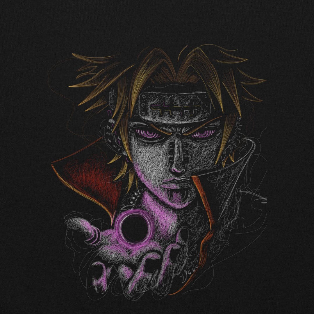 Pain Nagato Sweatshirt, Expert Drawing Akatsuki Pain Sweatshirt Sweater ...